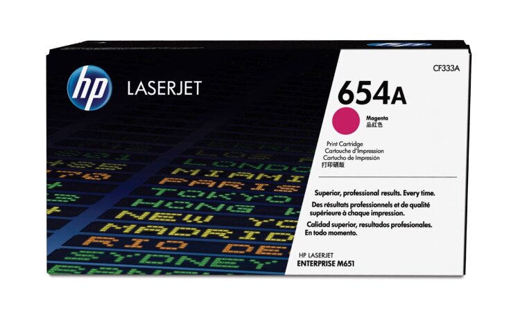 Картридж HP CF333A (654A) Magenta для Color LaserJet Enterprise M651 ...
