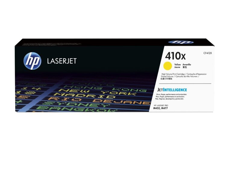 Тонер-картридж HP CF412X (410X) Yellow для Color LaserJet Pro M452 ...