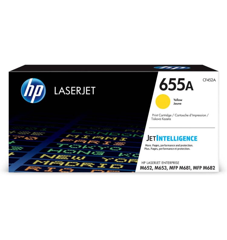 Тонер-картридж HP CF452A (655A) Yellow для Color LaserJet M652 купить в ...